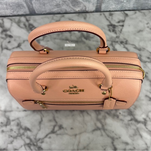 Coach | Bags | Coach Signature Rowan Satchel In Faded Blush | Poshmark